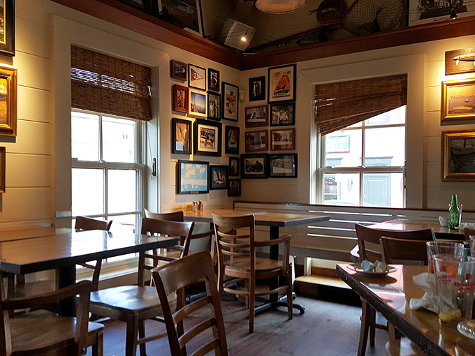 Corner tables bathed in natural light, walls adorned with maritime memories&mdash;this isn't just dining, it's immersion in Annapolis's salty soul.