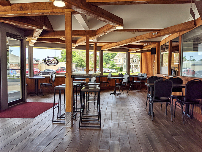 The dining room feels like a community clubhouse where the secret handshake is simply knowing how to appreciate a good sandwich.