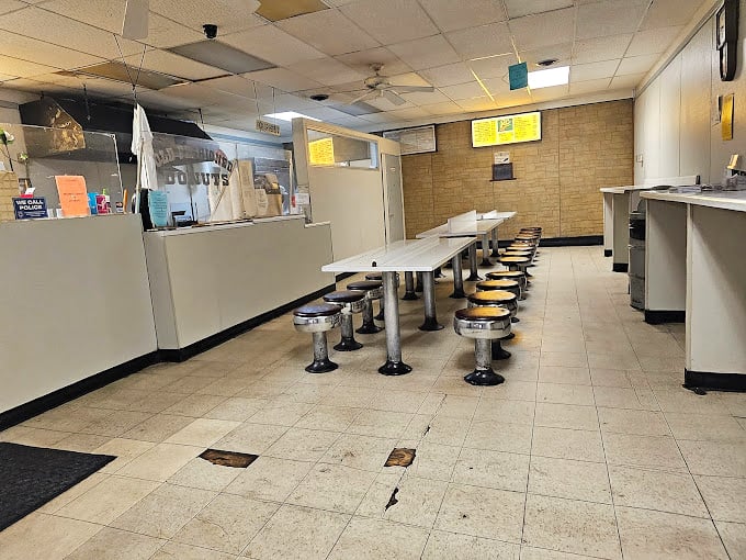 The spartan interior hasn't changed in decades, and thank goodness for that. Some spaces are perfect exactly as they are.