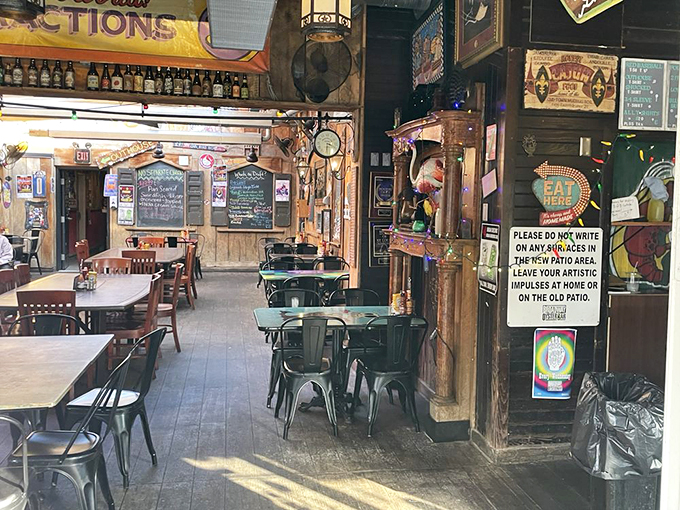 Wooden beams, vintage signs, and classic bar stools &ndash; this isn't manufactured ambiance, it's authenticity earned one night at a time.