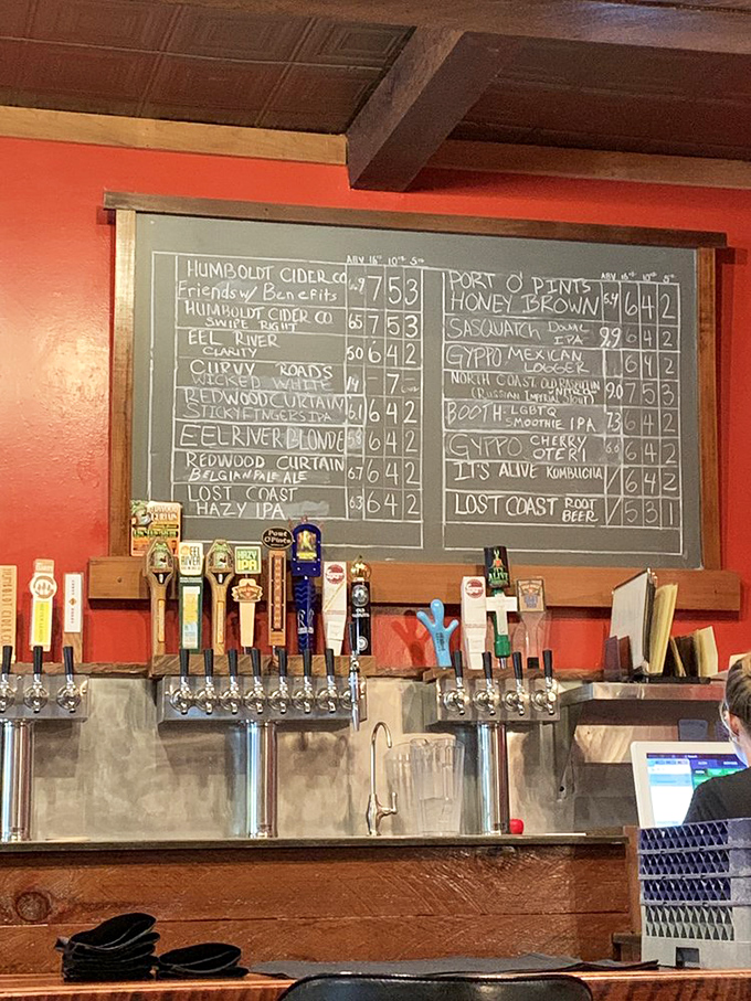 The chalkboard beer list reads like a who's who of Northern California brewing royalty&mdash;liquid proof that Humboldt knows its hops.