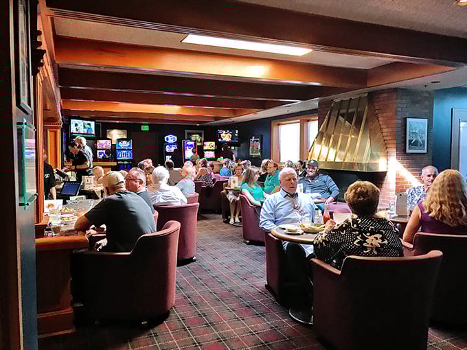 The lounge area &ndash; where strangers become friends over shared stories of steak-induced euphoria.