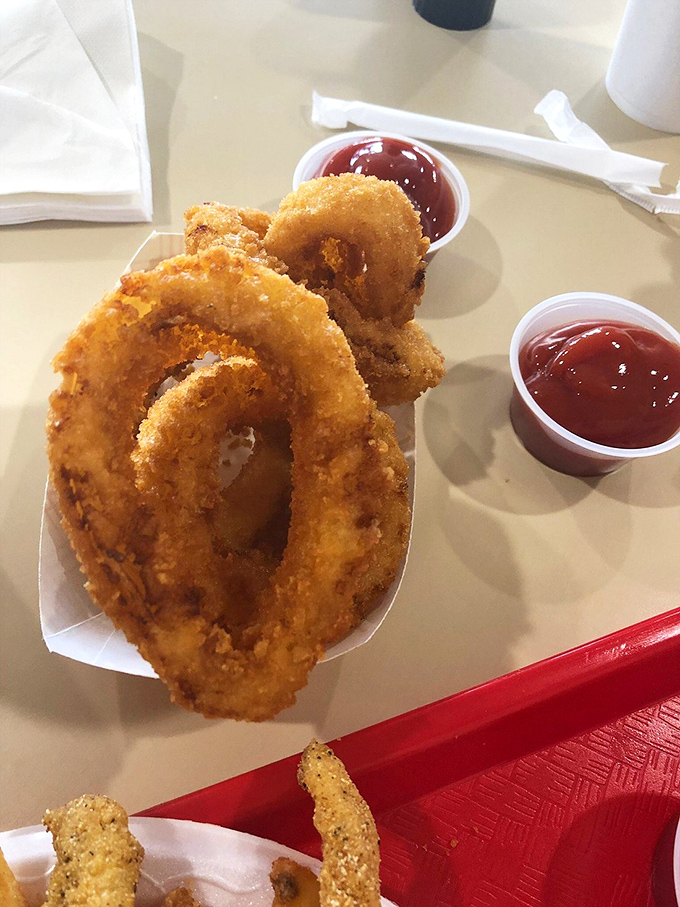 These aren't just onion rings&mdash;they're crispy golden halos that make you wonder why anyone would ever waste calories on lesser versions.
