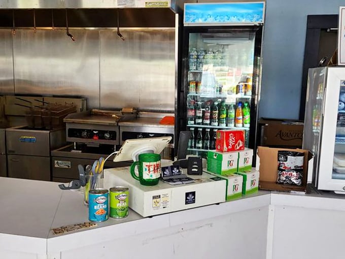 Behind this counter, culinary alchemy transforms simple ingredients into golden treasures that would make King Midas hungry for more than just gold.
