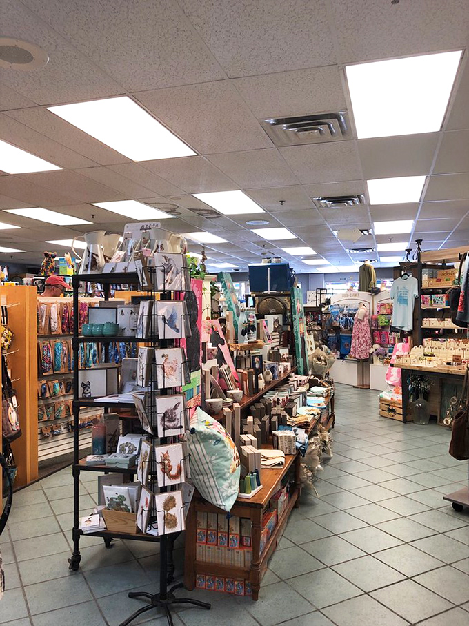 Stuffed animals perch above shelves like literary guardians, keeping watch over the fantastic worlds contained below.