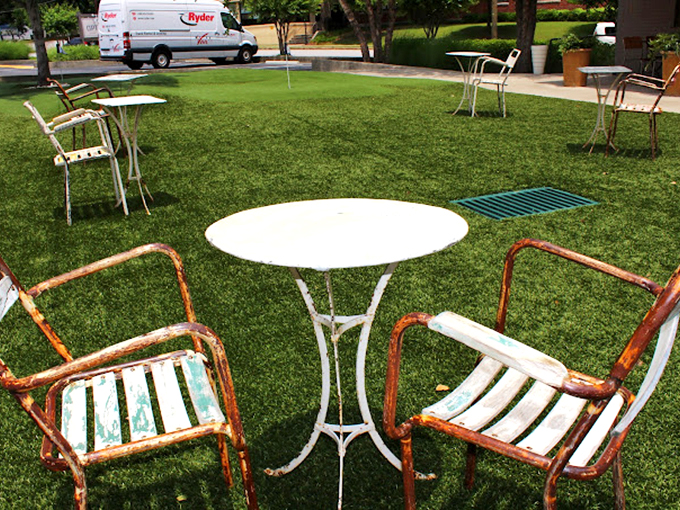 The vintage marquee beckons like an old friend with excellent taste, promising oysters, seafood, spirits, and&mdash;yes&mdash;mini golf for the full experience.