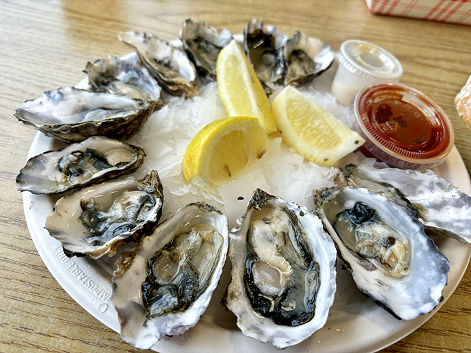 These oysters, arranged like briny jewels on a bed of ice, are the ocean's perfect gift&mdash;just add lemon and pure joy.