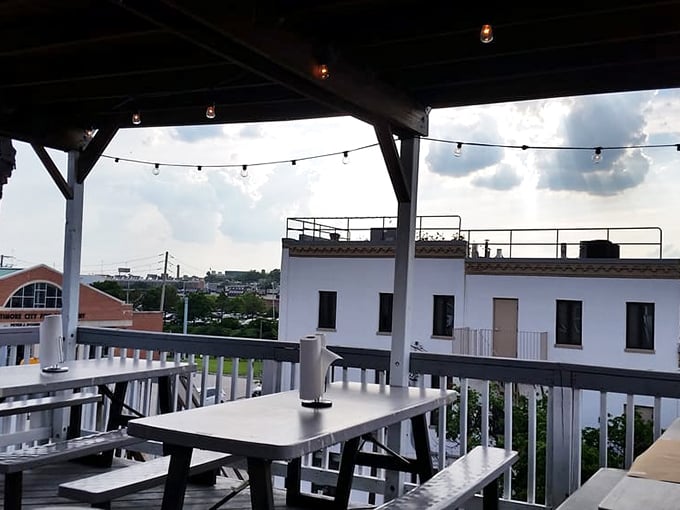 The rooftop patio offers the ideal Baltimore dining equation: cold beer + harbor breeze + seafood = the summer afternoon of your dreams.