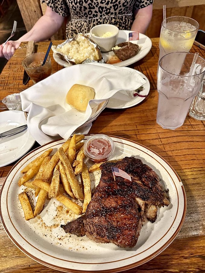 This ribeye isn't just dinner&mdash;it's a carnivore's dream sequence with a supporting actor award for that perfect crust.