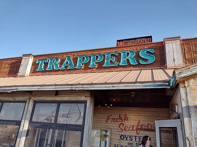 That neon sign isn't just advertising&mdash;it's a beacon of hope for seafood lovers stranded in landlocked Oklahoma.