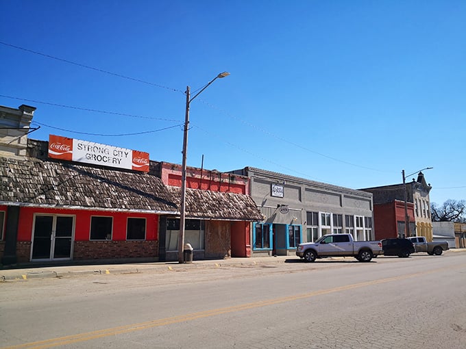 Strong City's main drag might be modest, but those historic storefronts house treasures worth the journey across the prairie.