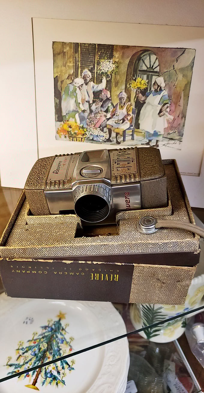 Before smartphones made everyone a photographer, capturing moments required beautiful machines like this. The Revere camera waits for its next close-up.