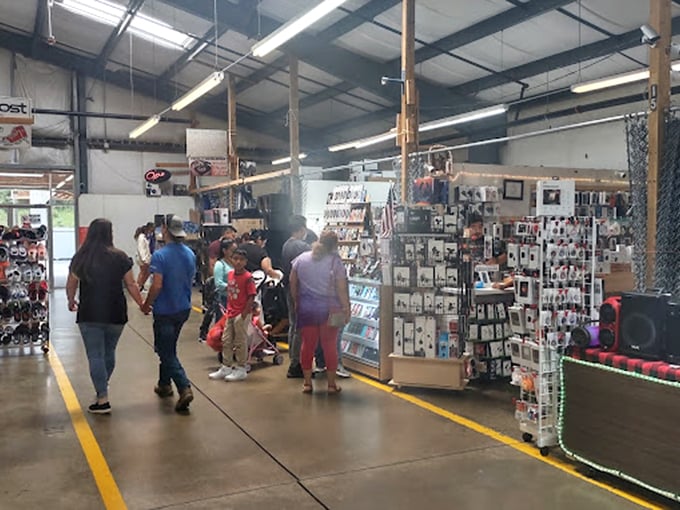 The universal language of deal-hunting brings shoppers together in these corridors where everybody's on the same mission: finding gold.