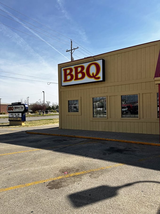 Hickory Hut's no-nonsense exterior is the BBQ equivalent of a poker face &ndash; hiding a winning hand of smoky delights inside.