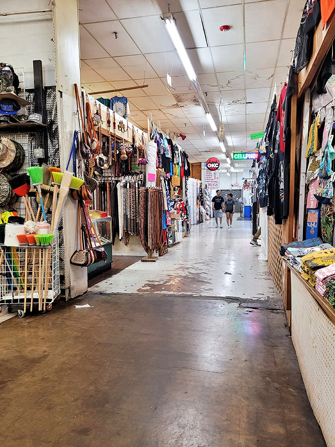 Down these corridors, boot collections that would make John Wayne weep with joy await the discerning shopper.
