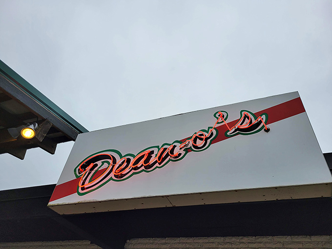 That classic Deano's sign has been guiding Lafayette pizza pilgrims to flavor paradise since bell bottoms were in fashion.