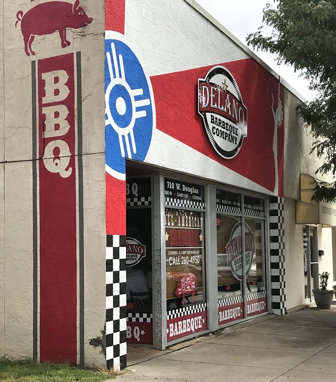 Delano BBQ Company: "That checkered pattern isn't just decoration&mdash;it's a warning that you'll need extra napkins for what's coming."