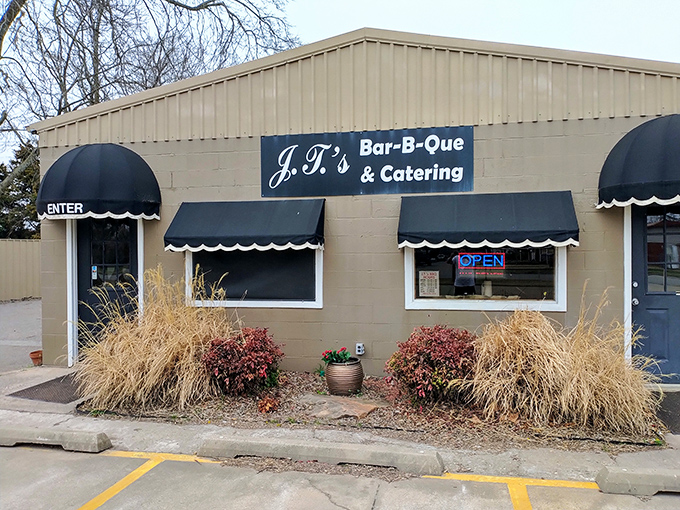Those simple black awnings are like the curtain at a magic show&mdash;what happens behind them will leave you speechless.