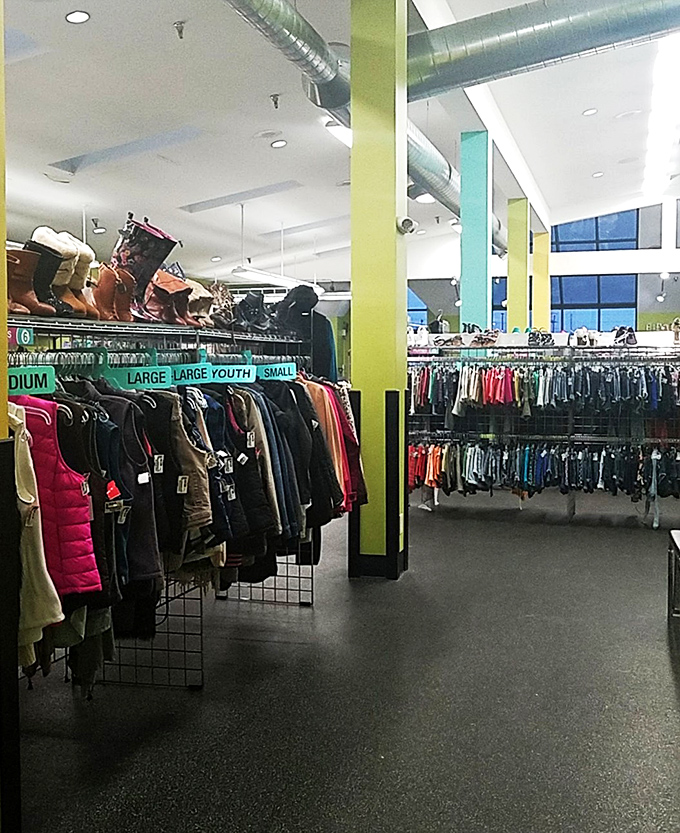 Inside this unassuming exterior lies a carefully organized teenage fashion museum where yesterday's trends await their inevitable comeback.