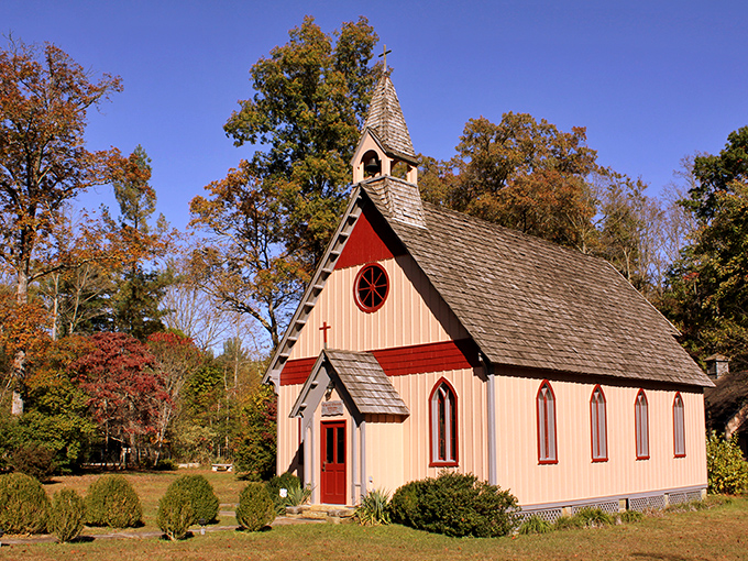 This historic Rugby building looks like it was plucked from an English countryside postcard and gently placed among Tennessee's forests.