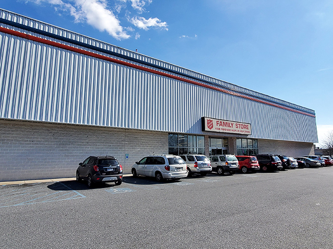 This massive metal building houses a thrift empire where bargains stretch as far as the eye can see.