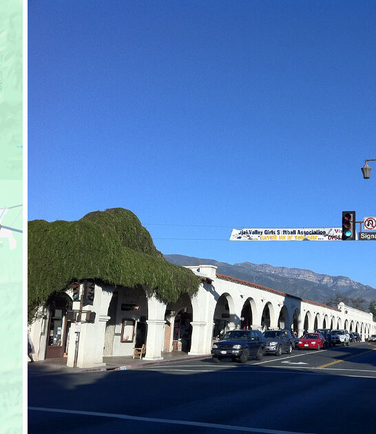 charming town california postcard ftr