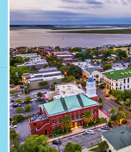 dreamy town florida postcard ftr