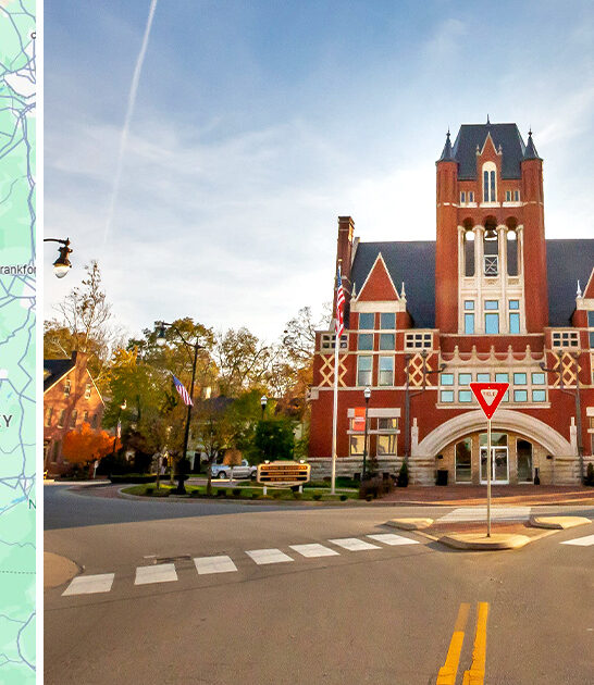 dreamy town kentucky postcard ftr