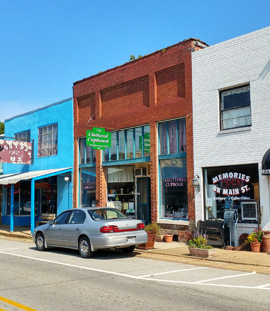 postcard small town arkansas ftr