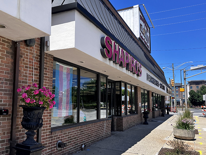 "The understated brick fa&ccedil;ade of Shapiro's hides a culinary landmark where sandwich legends are born daily. Indiana's delicatessen royalty since 1905." 