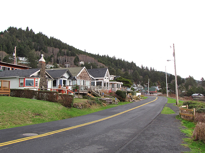 Highway 101 curves through Yachats like a gentle reminder that some of life's best journeys happen when you slow down and take the scenic route.