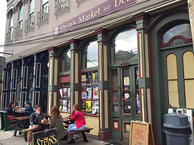 Step into a time warp! Stein's Market and Deli looks like it was plucked straight from a New York street corner circa 1950. 