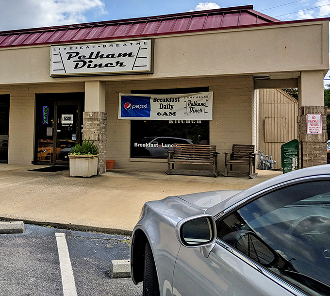 The unassuming exterior of Pelham Diner hides culinary treasures within. Like all great diners, it promises satisfaction without pretension. 