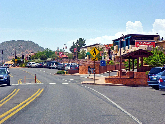 Sedona's main drag looks like a movie set with those impossibly red mountains framing every view. Nature's own screensaver!