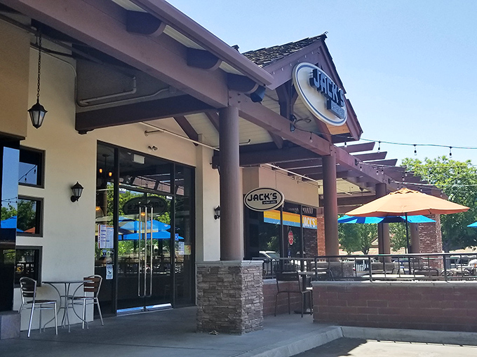 The unassuming sign that marks the entrance to potato paradise. Like finding a treasure map that actually leads to treasure.