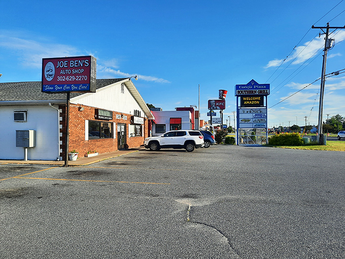 The unassuming exterior of Southern Grill might have you driving past, but locals know better. This modest brick building houses Delaware's fried chicken royalty.