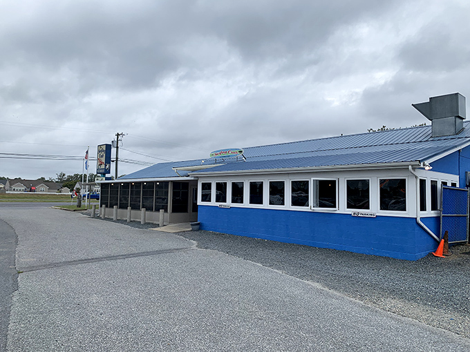 The blue exterior with its cheerful yellow surfboard sign isn't trying to impress anyone&mdash;until you taste what's inside. Coastal dining at its unpretentious best.