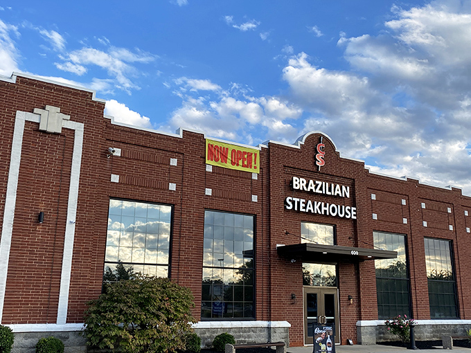 The brick facade of CS Brazilian Steakhouse stands unassumingly in Newark, like Clark Kent before he steps into a phone booth. Meat paradise awaits inside. 