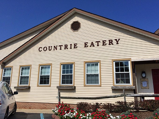 The unassuming white clapboard exterior of The Countrie Eatery promises no frills, just delicious food&mdash;a promise it delivers on spectacularly. 