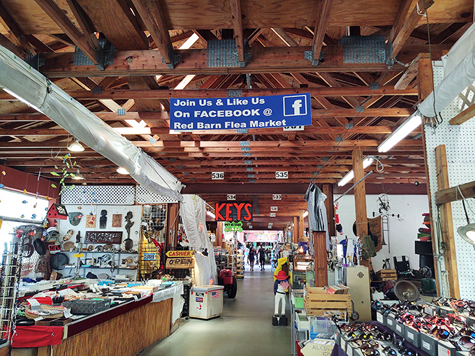 The iconic red exterior isn't just for show&mdash;it's a beacon for bargain hunters across Florida, promising treasures waiting to be discovered inside.