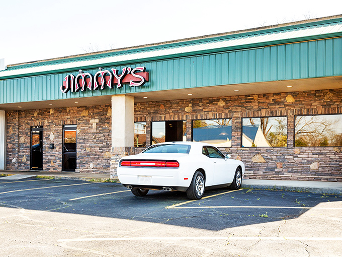 Jimmy's unassuming exterior hides a culinary wonderland behind its stone fa&ccedil;ade. Like finding a treasure chest disguised as an ordinary box.