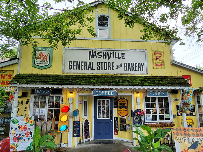 The sunshine-yellow facade of Nashville General Store & Bakery isn't just a building&mdash;it's a promise of comfort wrapped in clapboard and nostalgia.