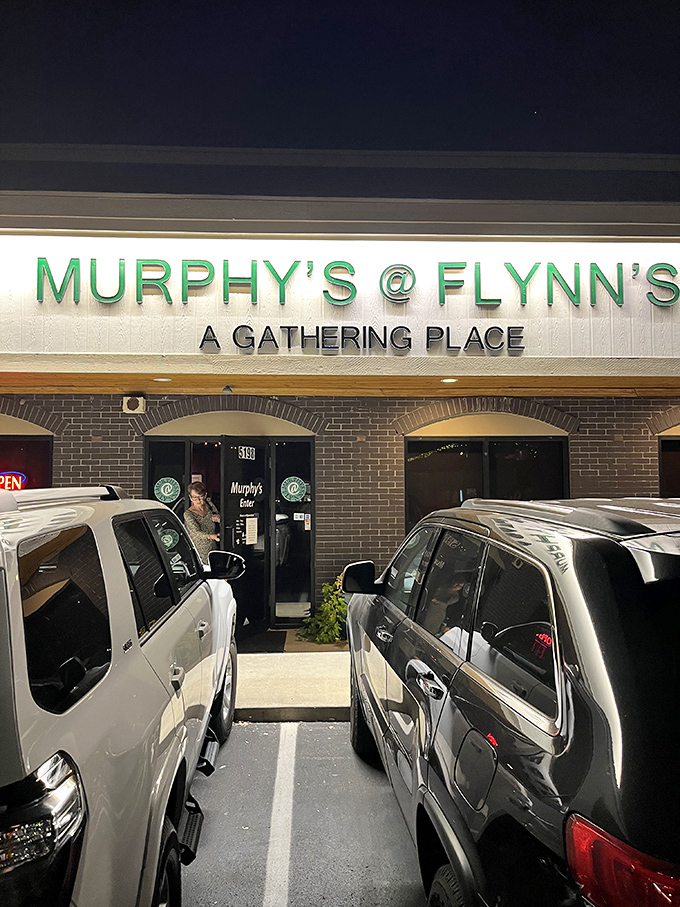 The green neon glow of Murphy's @ Flynn's welcomes hungry travelers like a culinary lighthouse guiding you to delicious safe harbor.