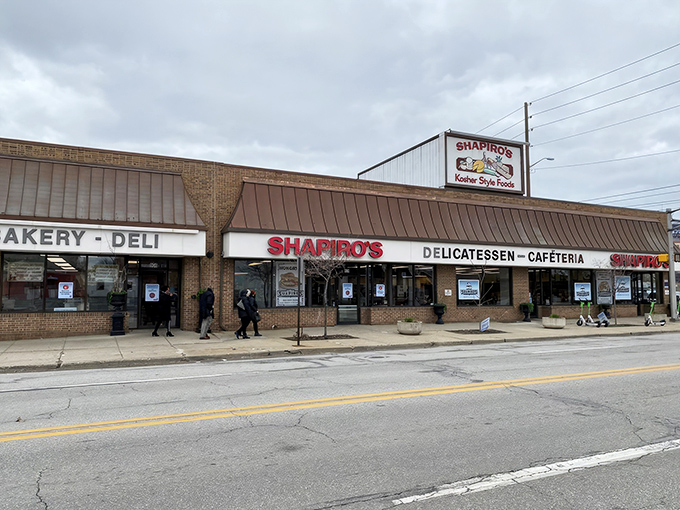 The iconic red Shapiro's sign beckons like a lighthouse for the hungry soul&mdash;a Midwest beacon promising deli salvation on South Meridian Street.