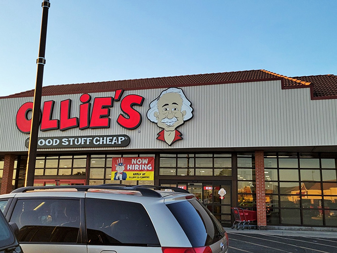 The unassuming exterior of Ollie's in Overland Park hides a treasure trove within. Like finding a secret passage in an ordinary-looking wall, this place delivers unexpected joy.