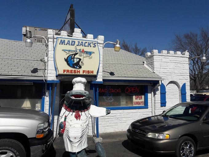 The humble white and blue exterior of Mad Jack's Fresh Fish hides seafood treasures that would make coastal cities jealous. One bite and you're hooked indeed!