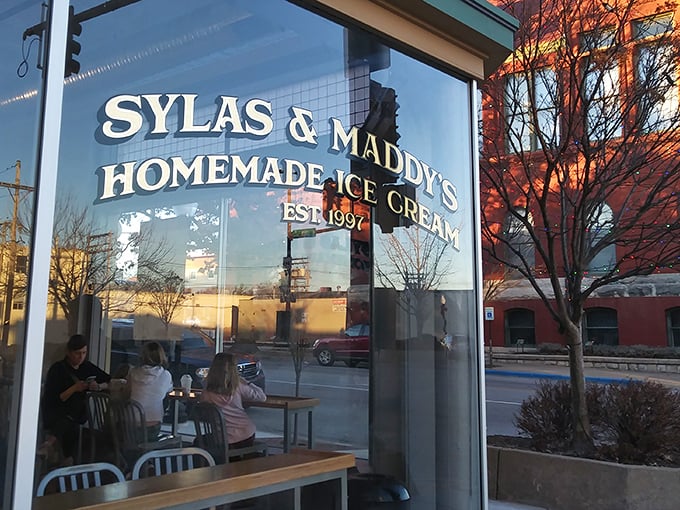 The corner shop that launched a thousand cravings. Sylas and Maddy's teal-trimmed storefront promises sweet salvation on even the hottest Kansas days.