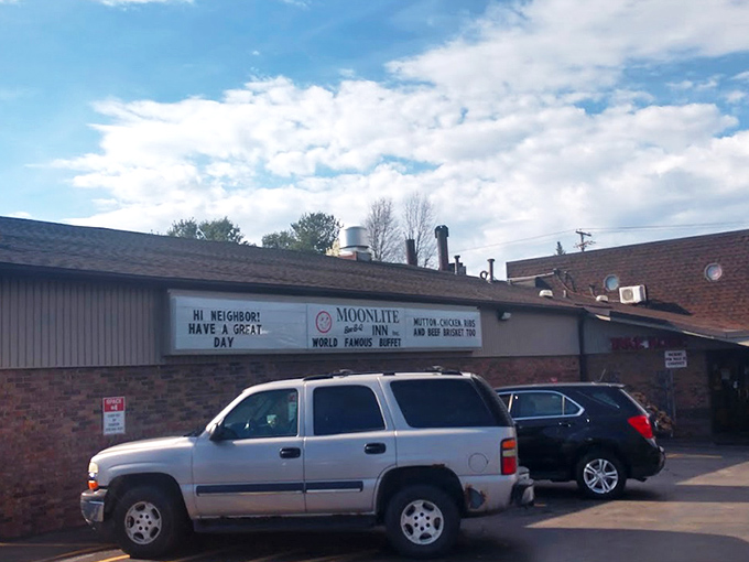 The unassuming exterior of Moonlite Bar-B-Q Inn hides culinary treasures that have made it an Owensboro landmark. Like all great food destinations, it lets the smoke do the talking.