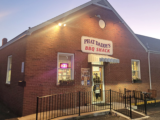 The unassuming brick exterior of Phat Daddy's BBQ Shack proves once again that the best barbecue joints don't need fancy facades&mdash;just functioning smokers and faithful followers.