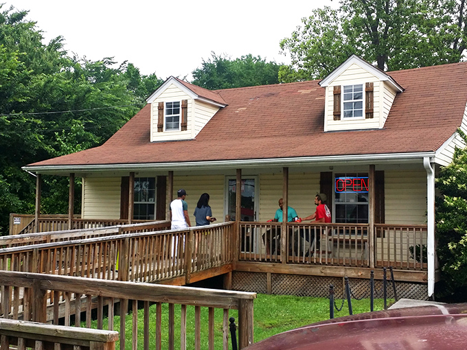 The unassuming Cape Cod-style exterior of The BBQ Shack proves once again that the best barbecue joints don't waste money on fancy architecture&mdash;they invest in smoke and time.